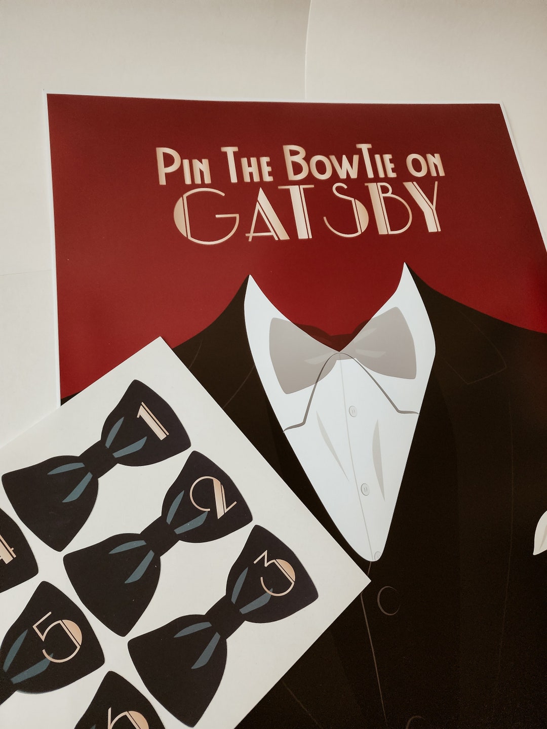 Great Gatsby Pin the Bowtie Game, Great Gatsby Fun Games, Great Gatsby ...