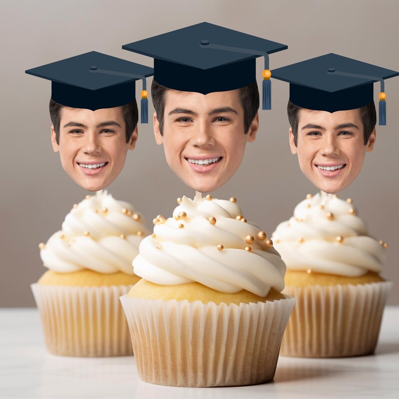 Grad Caps for Cupcakes - Etsy