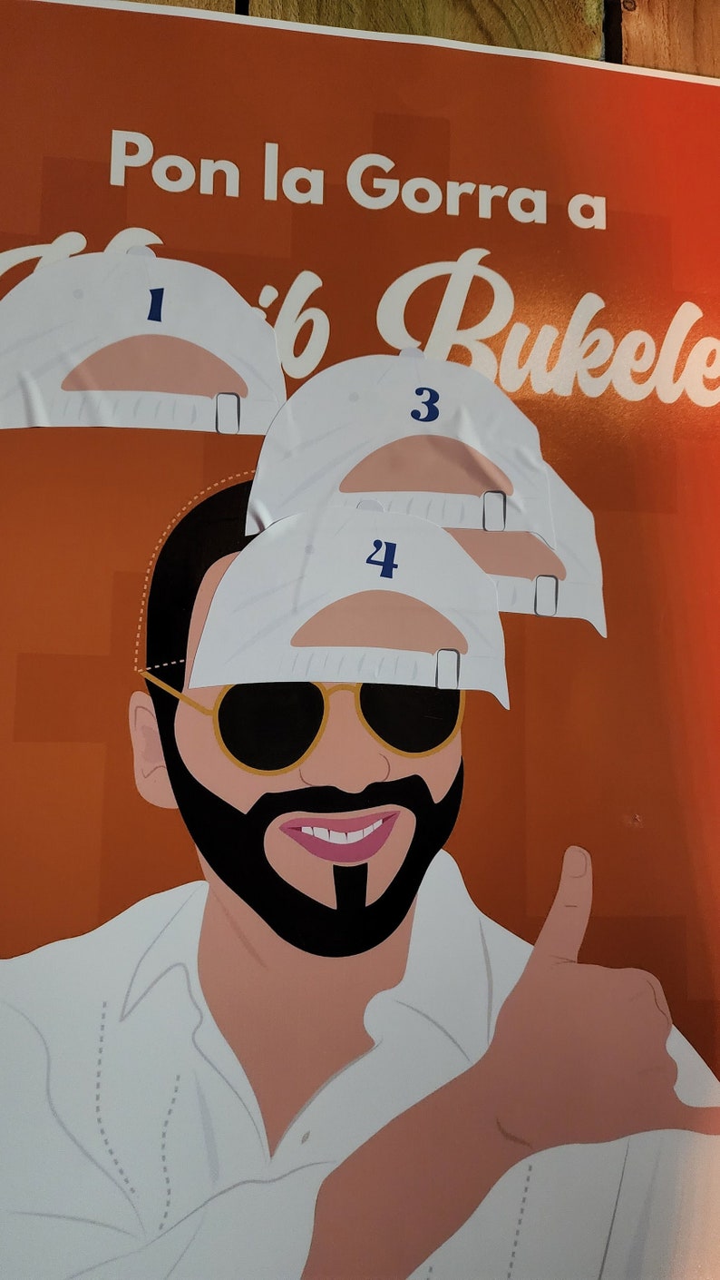 Pon La Gorra a Nayib Bukele Game Juego Para Salvadoreños Pupusas Party ...
