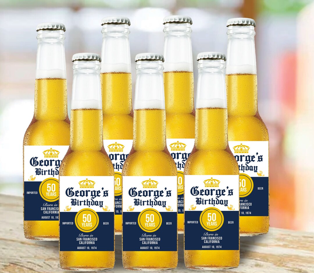 Gift for 21st Birthday Coronita Bottle Label for Birthday Gift for Beer ...