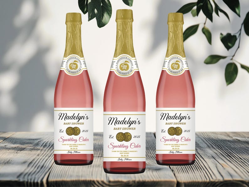 Martinelli Label Apple Cider Customized Label for Birthday Party Gift ...