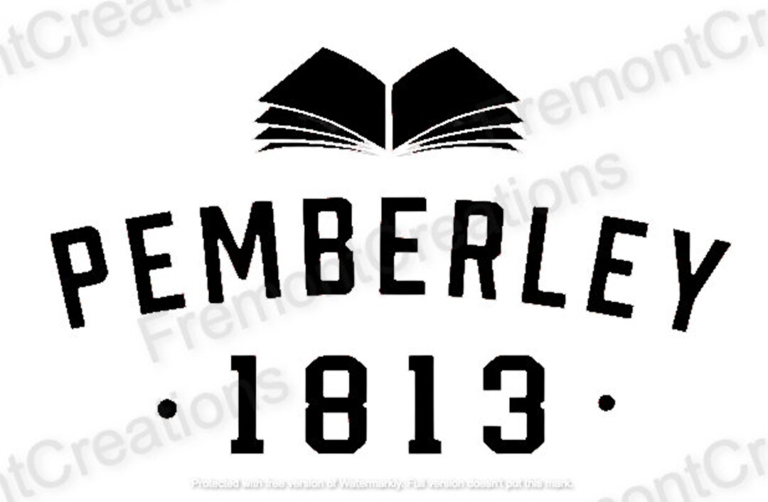 Pemberley, Pride and Prejudice, Cricut Digital Download - PNG, JPG, SVG ...