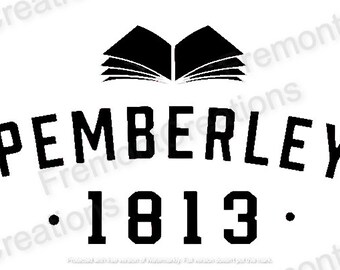 Pemberley, Pride and Prejudice, Cricut Digital Download - PNG JPG SVG ...
