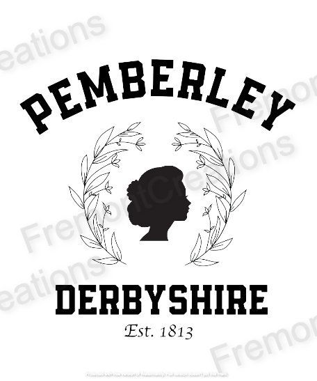 Pemberley, Pride and Prejudice, Cricut Digital Download - PNG JPG SVG ...