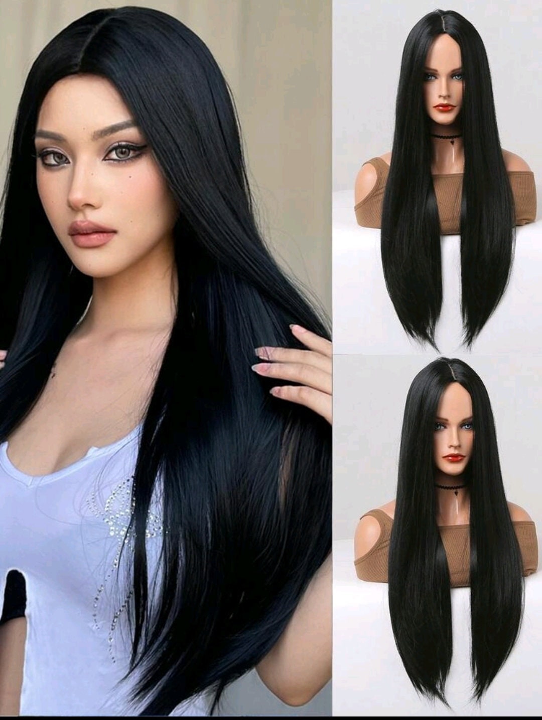 Extremely Long Black Wig