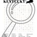 Kentucky Word Search, US State Word Search, Fun Word Puzzle, Learn and ...