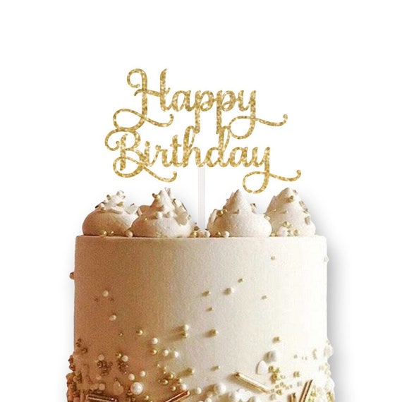 Happy Birthday Card Cake Topper | Etsy