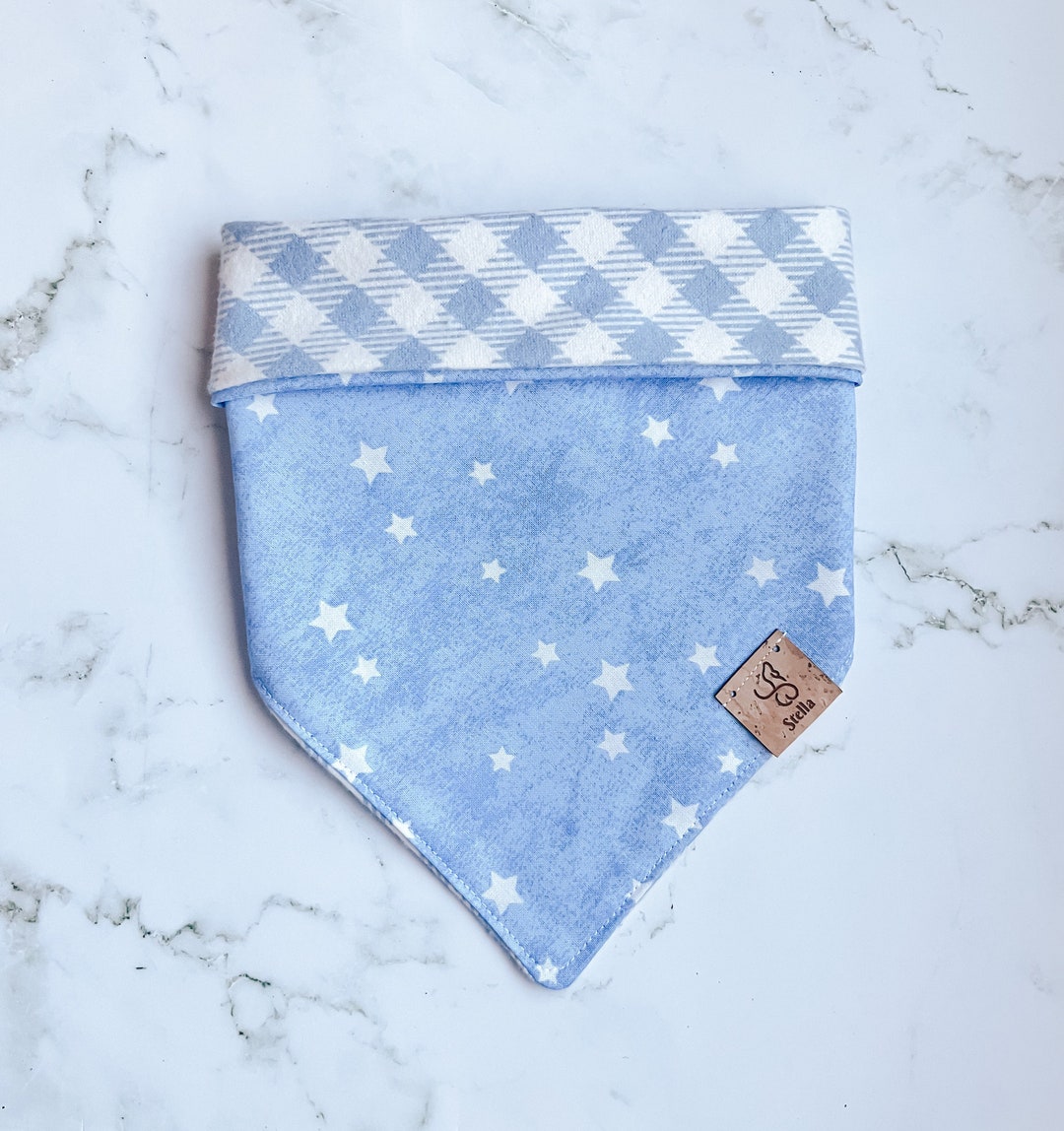 Otto | Spring Plaid | Stars | Light Blue and White | Flannel Cotton - Etsy