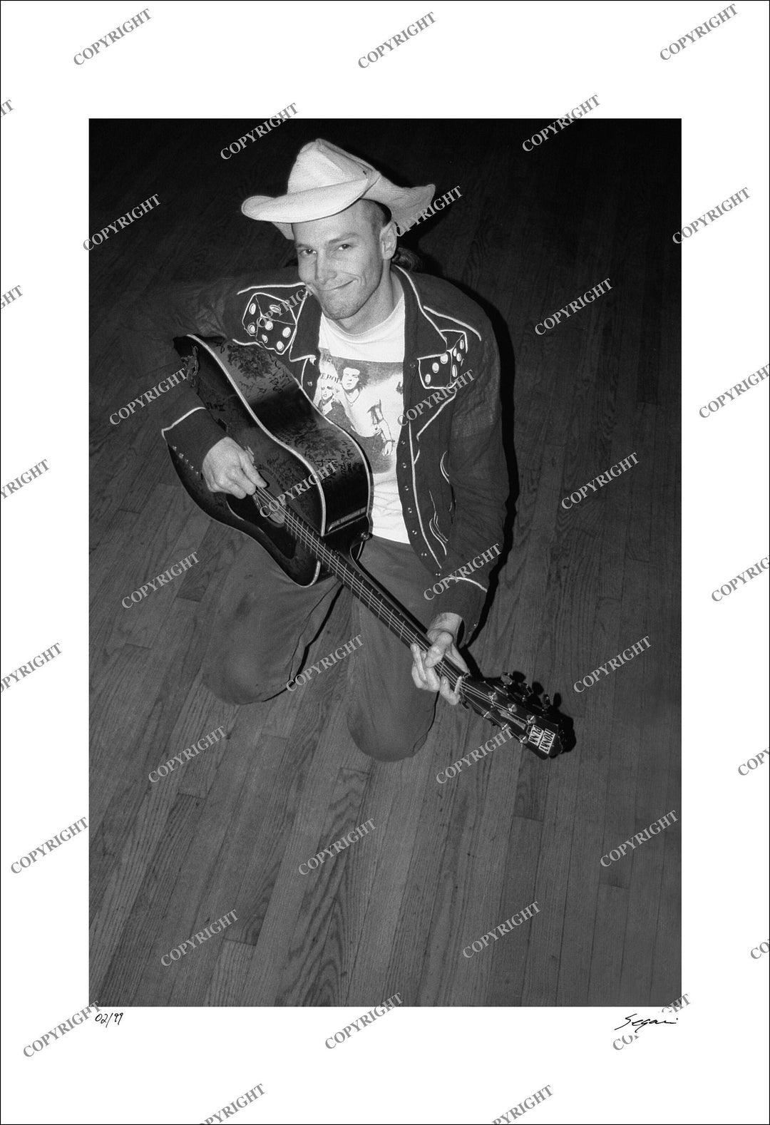 Hank Williams III, 2002 Candid 1980 Photo SIGNATURE SERIES Hand ...