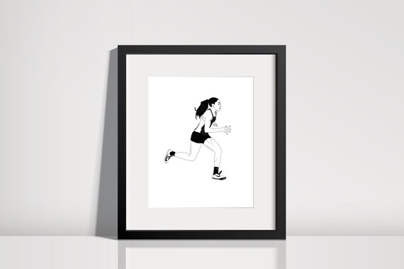 Girls Track Track Poster Track Sublimation Png Svg Senior - Etsy