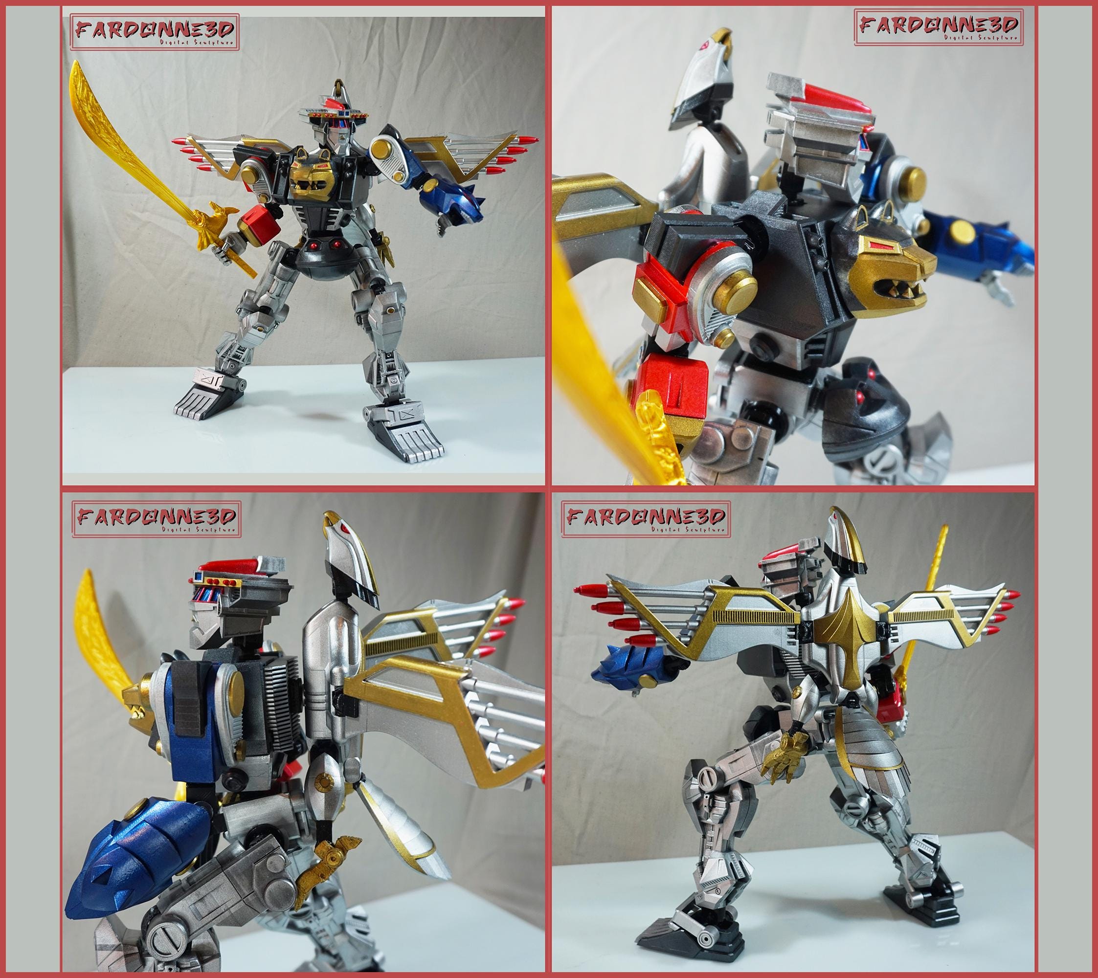 Power Rangers Ninja Falcon Megazord 1995 Movie - Etsy
