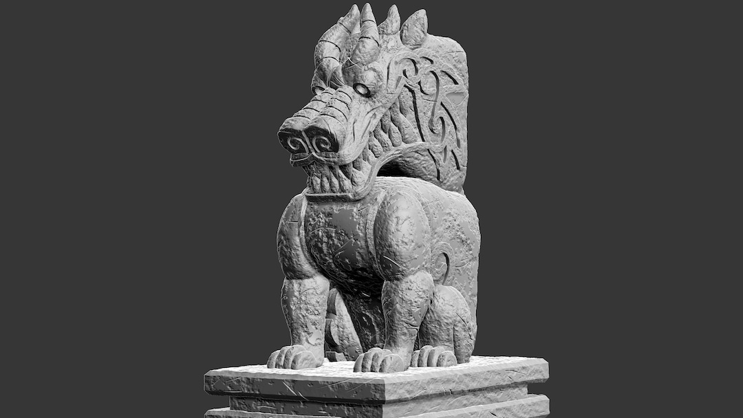 Mulan Dragon Statue - Etsy