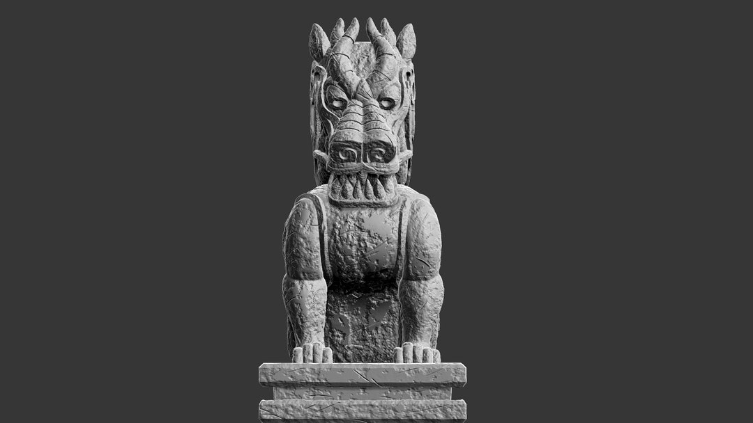 Mulan Dragon Statue - Etsy