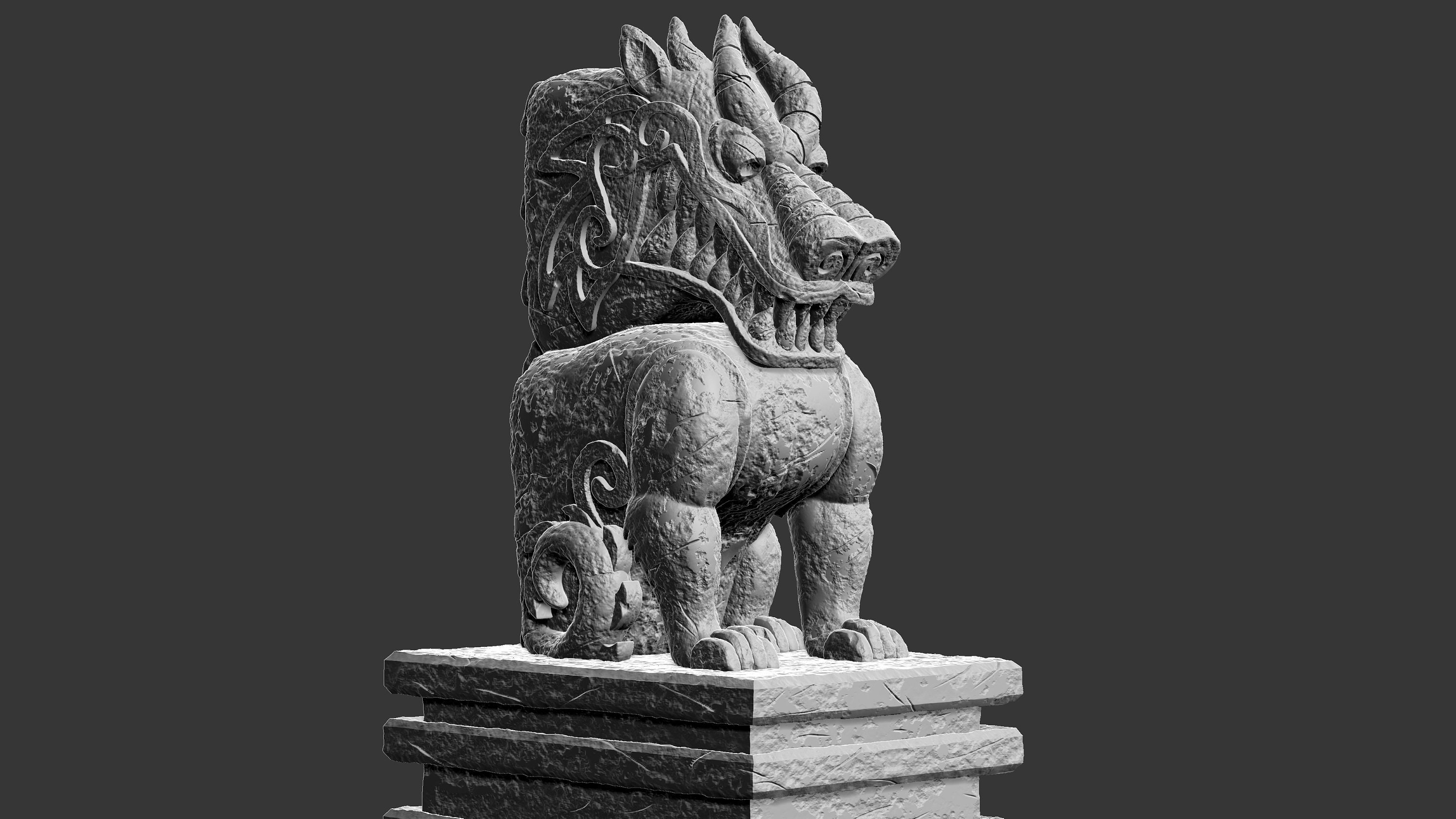 Mulan Dragon Statue - Etsy