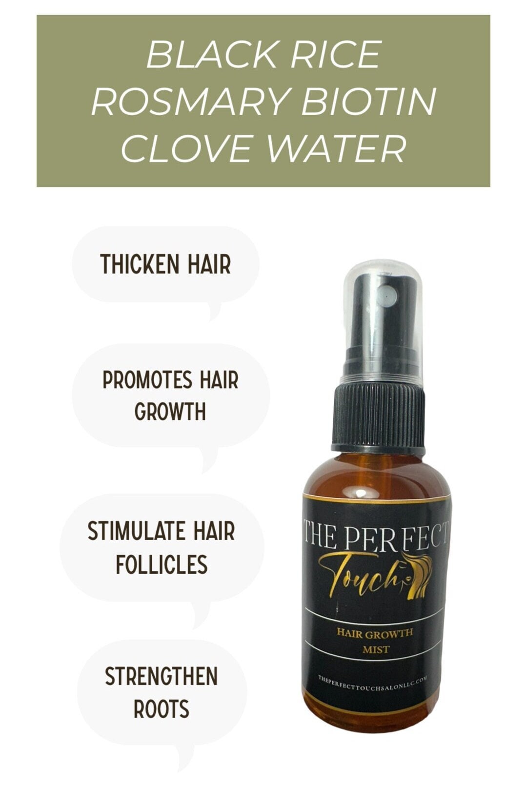 Black Rice Rosemary Clove Water Hair Grow Spray - Etsy