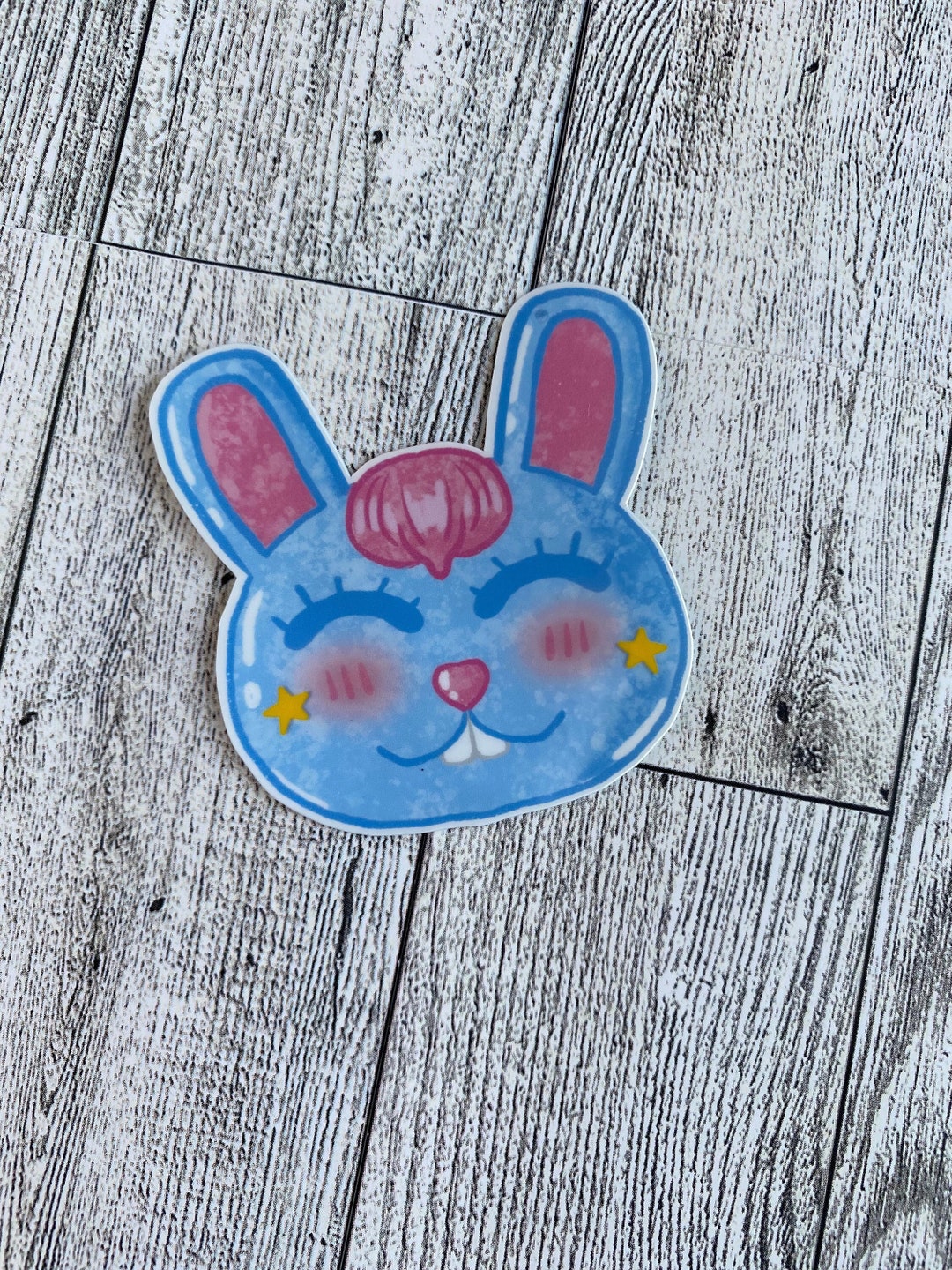 Blushing Bunny | Animal Sticker | Waterproof Stickers | Cute Stickers ...