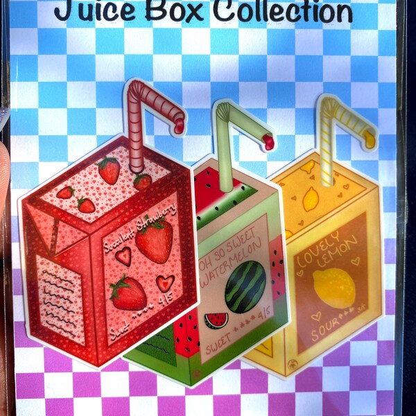 Juice Box Stickers - Etsy