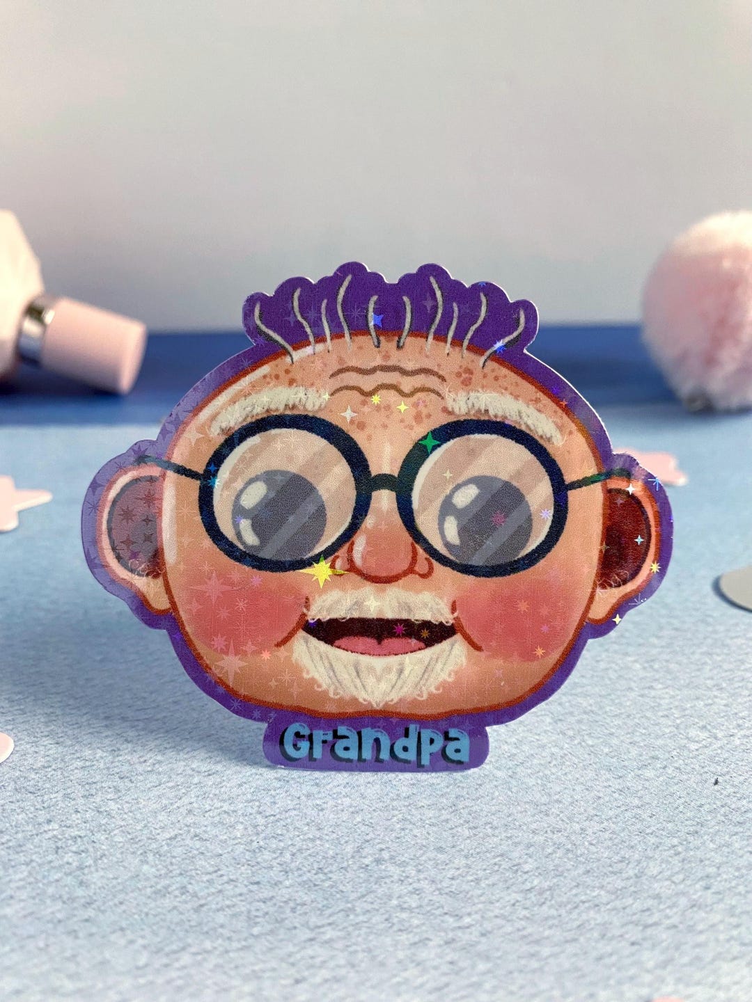 Kawaii Grandpa | Cute Character | OC Stickers | Cute Stickers ...