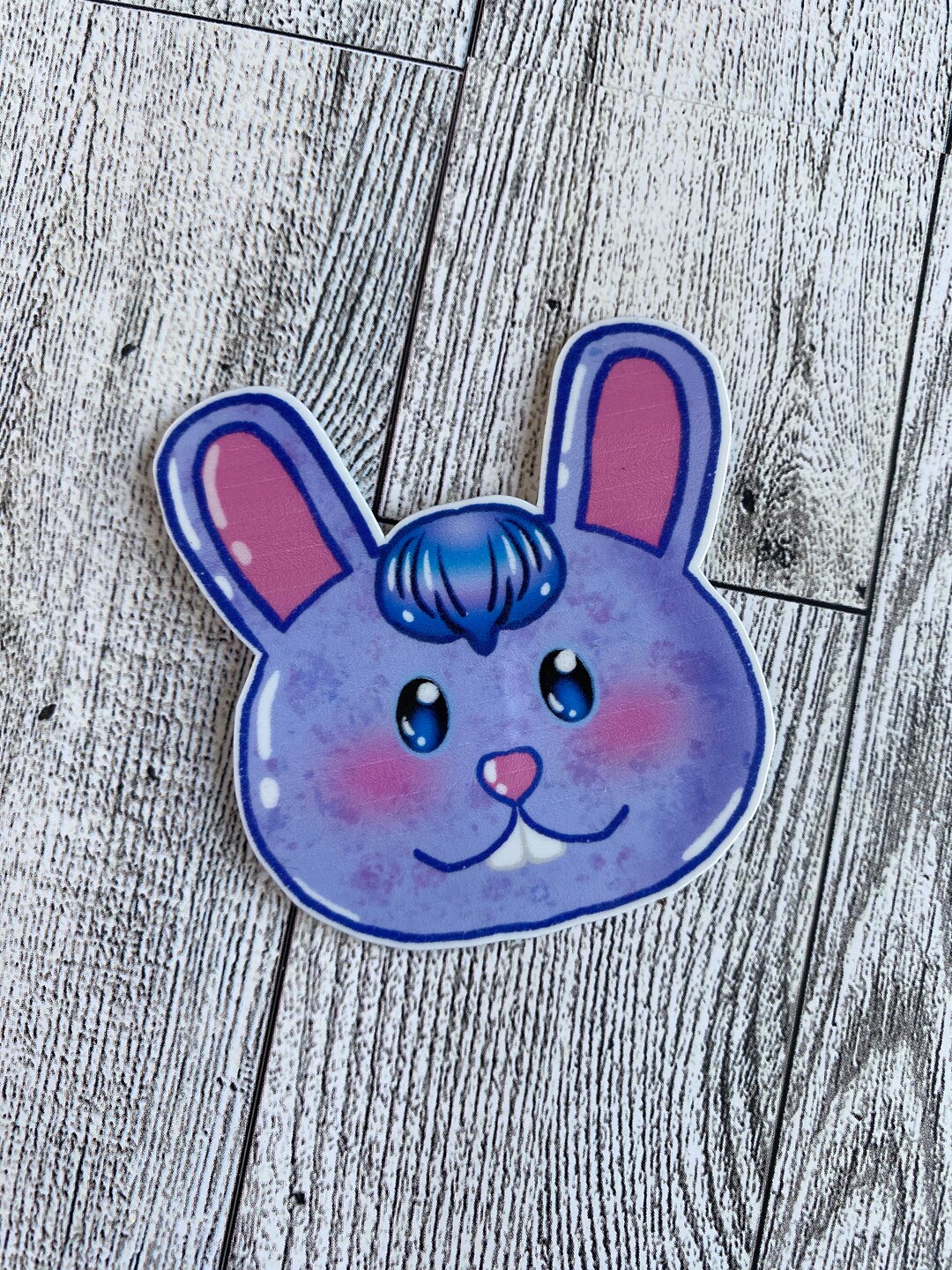 Cool Hair Bunny | Rabbit Stickers | Cute Stickers | Waterproof Stickers ...