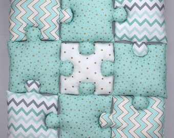 Puzzle Pillow - Etsy UK