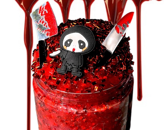 Slasher Movie Slime Scary Movie Theme Slime Crunchy Bingsu Beads - Etsy