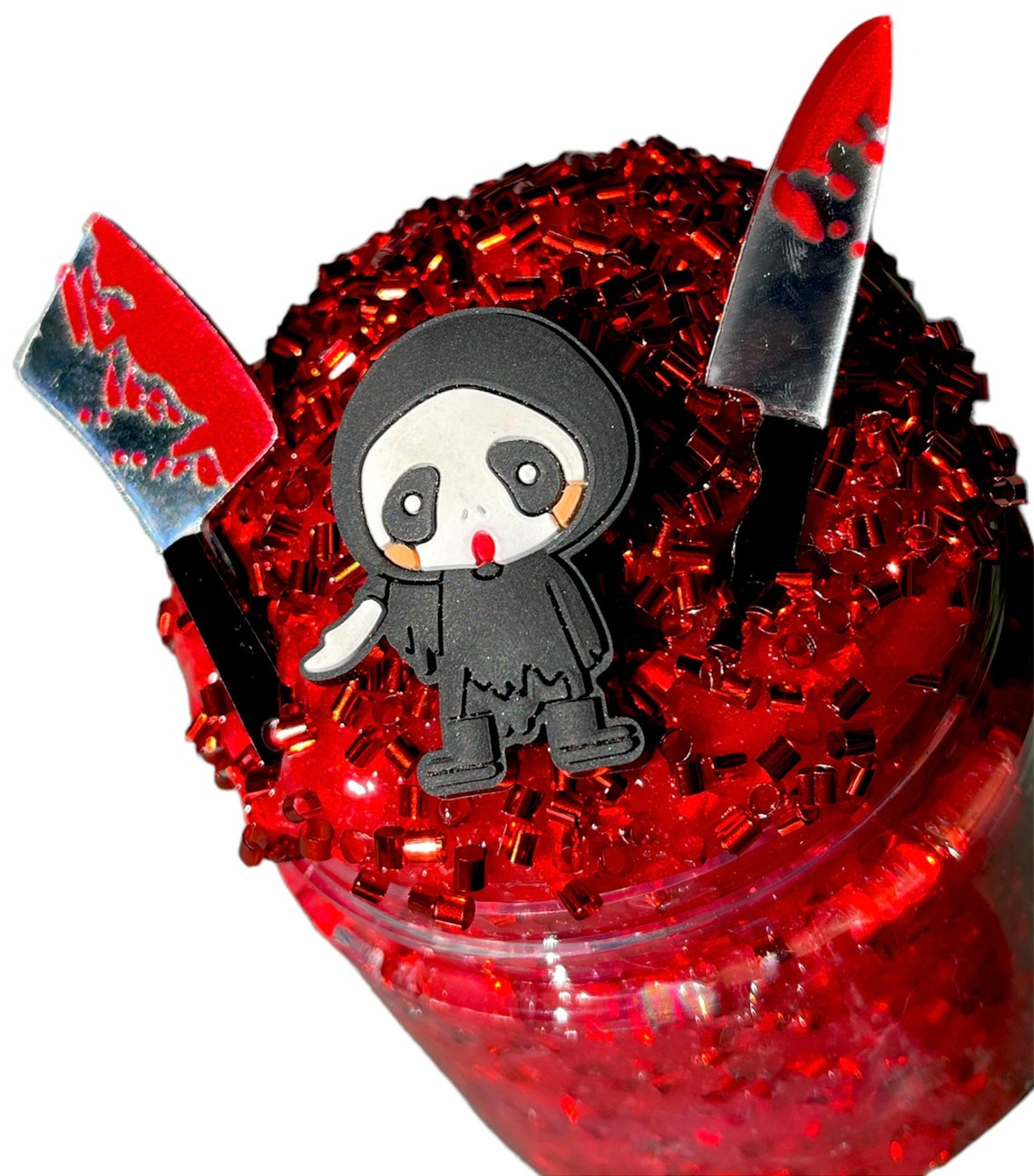 Slasher Movie Slime Scary Movie Theme Slime Crunchy Bingsu - Etsy