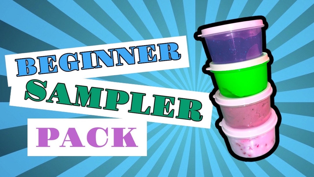 Beginner Slime Sampler Pack Foam Butter Clear & Cloud Crème Slime Basic ...