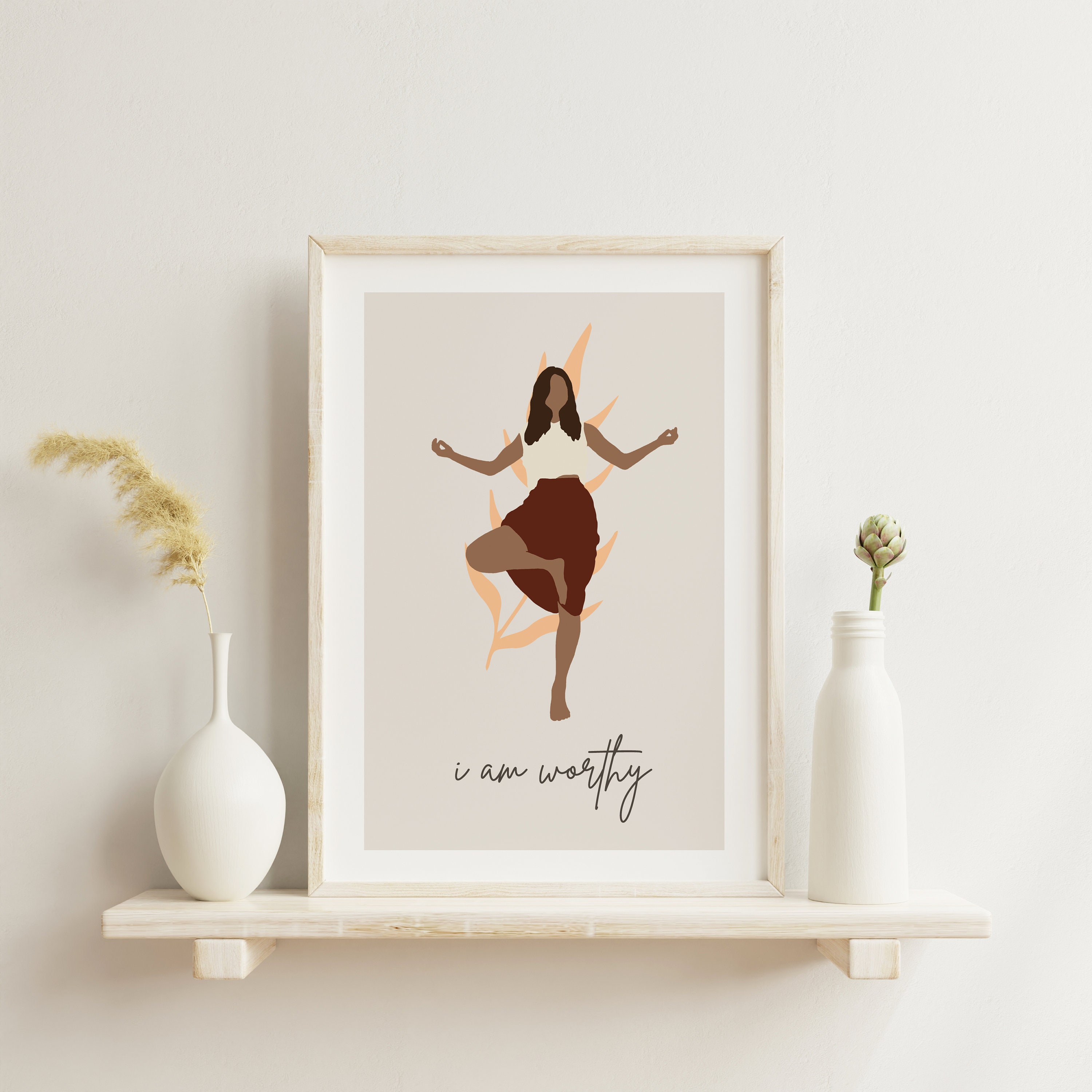 Yoga Poster Digital Download Printable Wall Art Affirmation Decoration ...