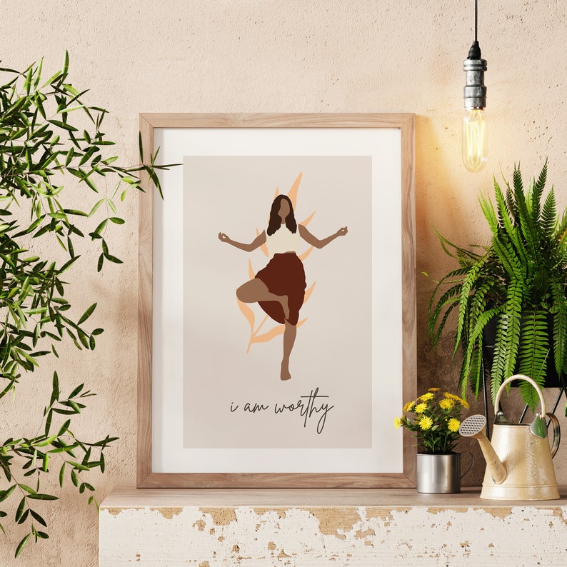 Yoga Poster Digital Download Printable Wall Art - Etsy