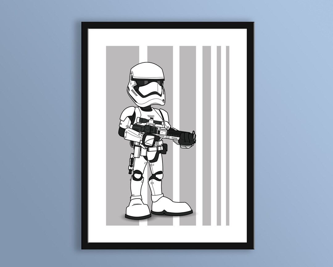Star Wars, Digital Download Print, First Order Stormtrooper, Wall Decor ...