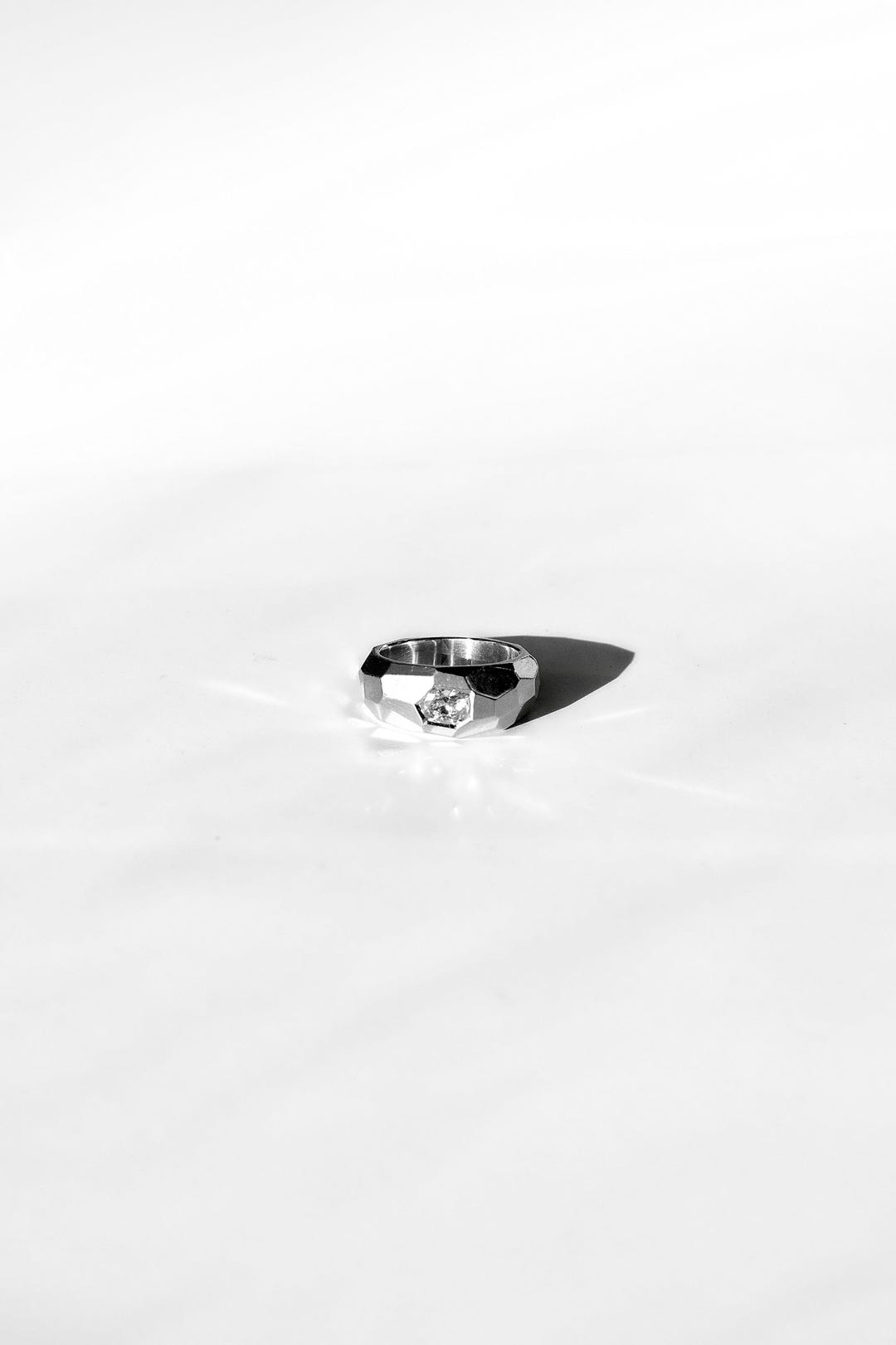 Faceted Bump Ring - Etsy