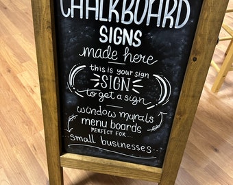 Chalk Board Handwritten Signs, Modern Calligraphy Writing, Wedding ...