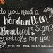 A4 Chalk Board Handwritten Signs Modern Calligraphy Writing - Etsy