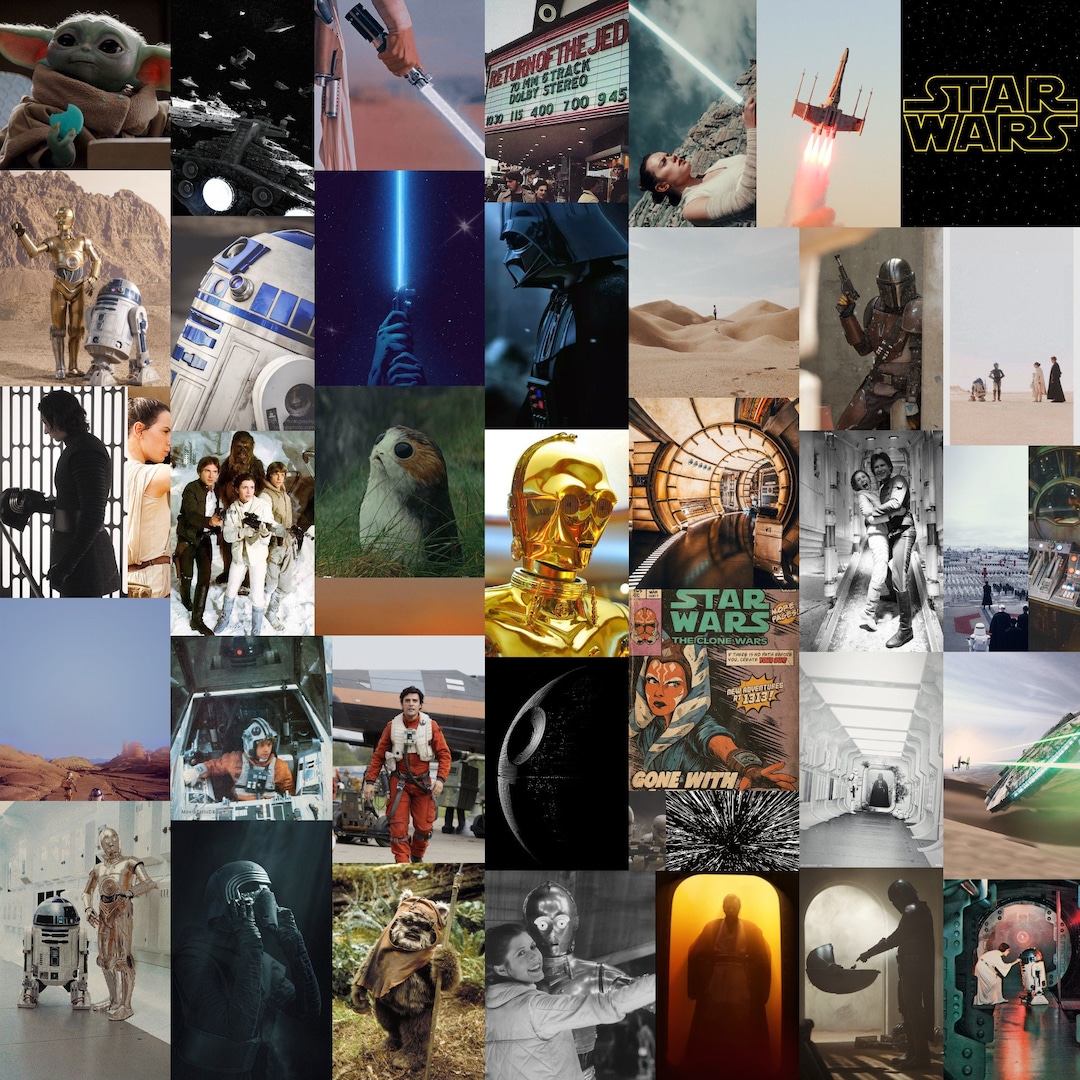 40 PCS (printed) Star Wars Aesthetic Photo Wall Collage | Room/dorm ...