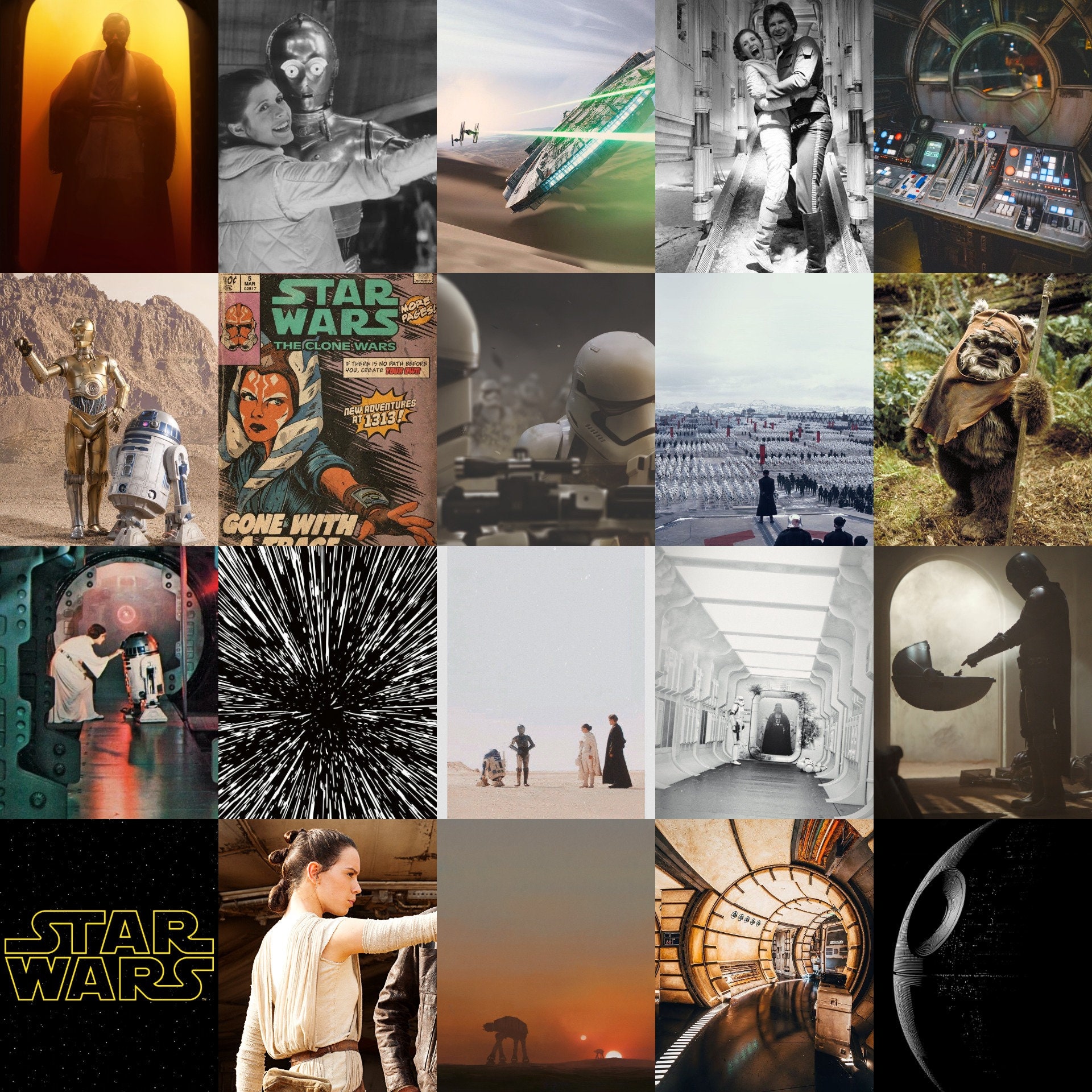40 PCS (printed) Star Wars Aesthetic Photo Wall Collage | Room/dorm ...