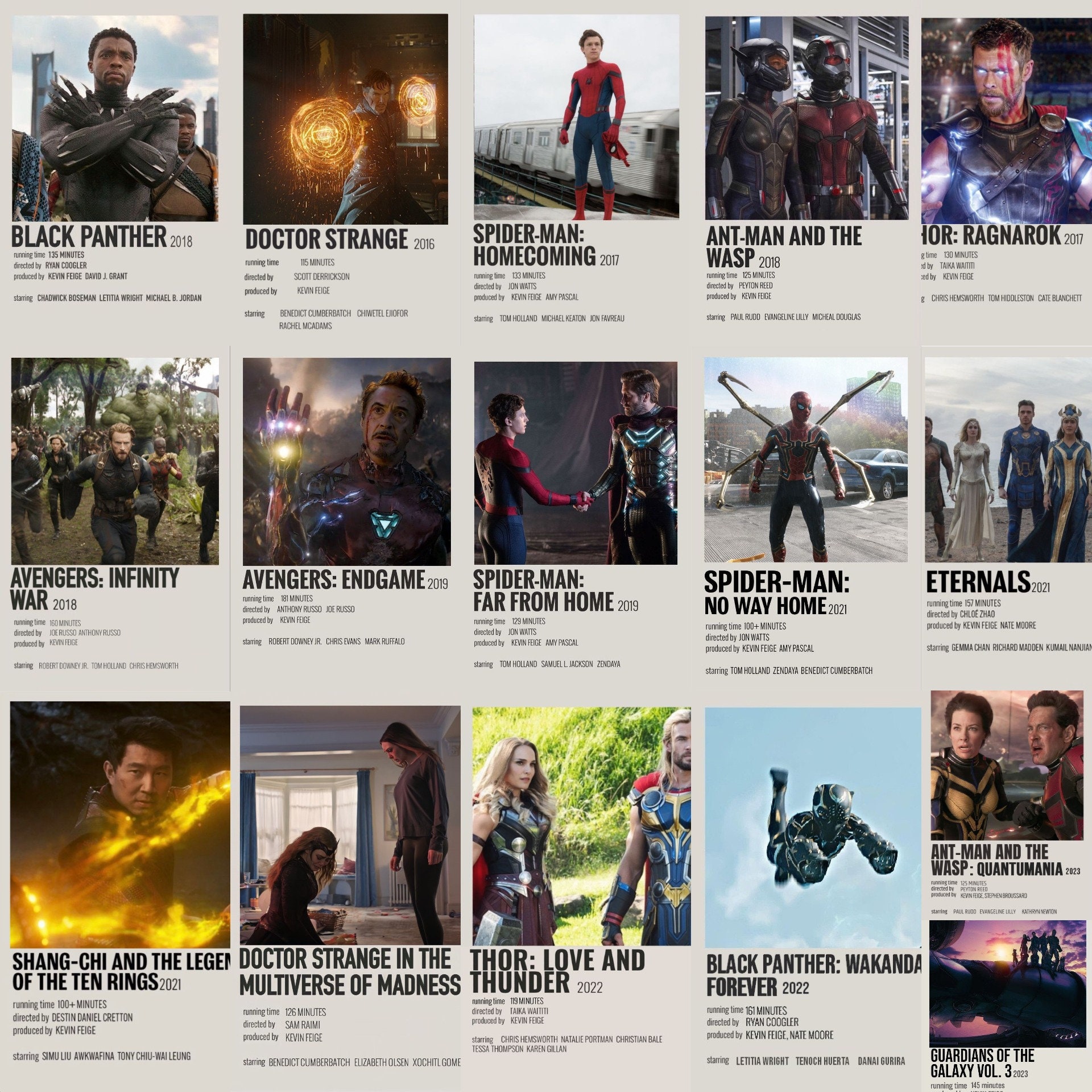 32 PCS printed Marvel Movie Posters Photo Wall Collage - Etsy