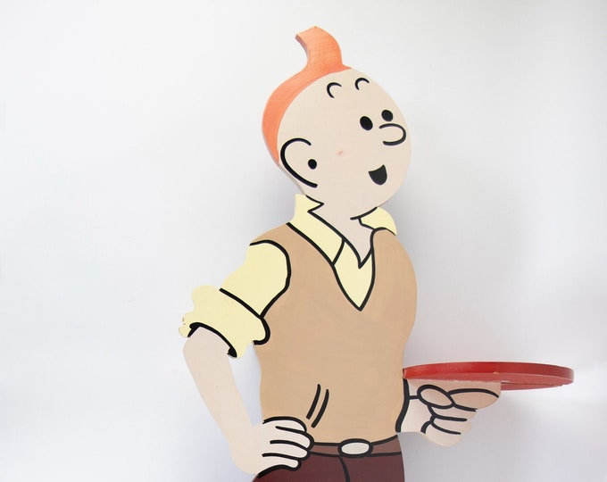 Presentation Stand Tintin - Wood - Belgium - 1980-1989 (pick up Only ...