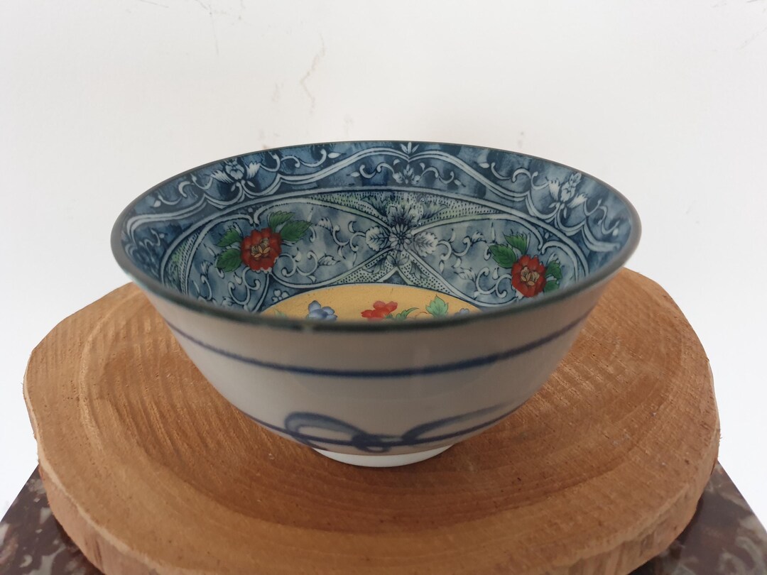 Juzan Gama Rice Bowl Porcelain Japan Showa Period - Etsy