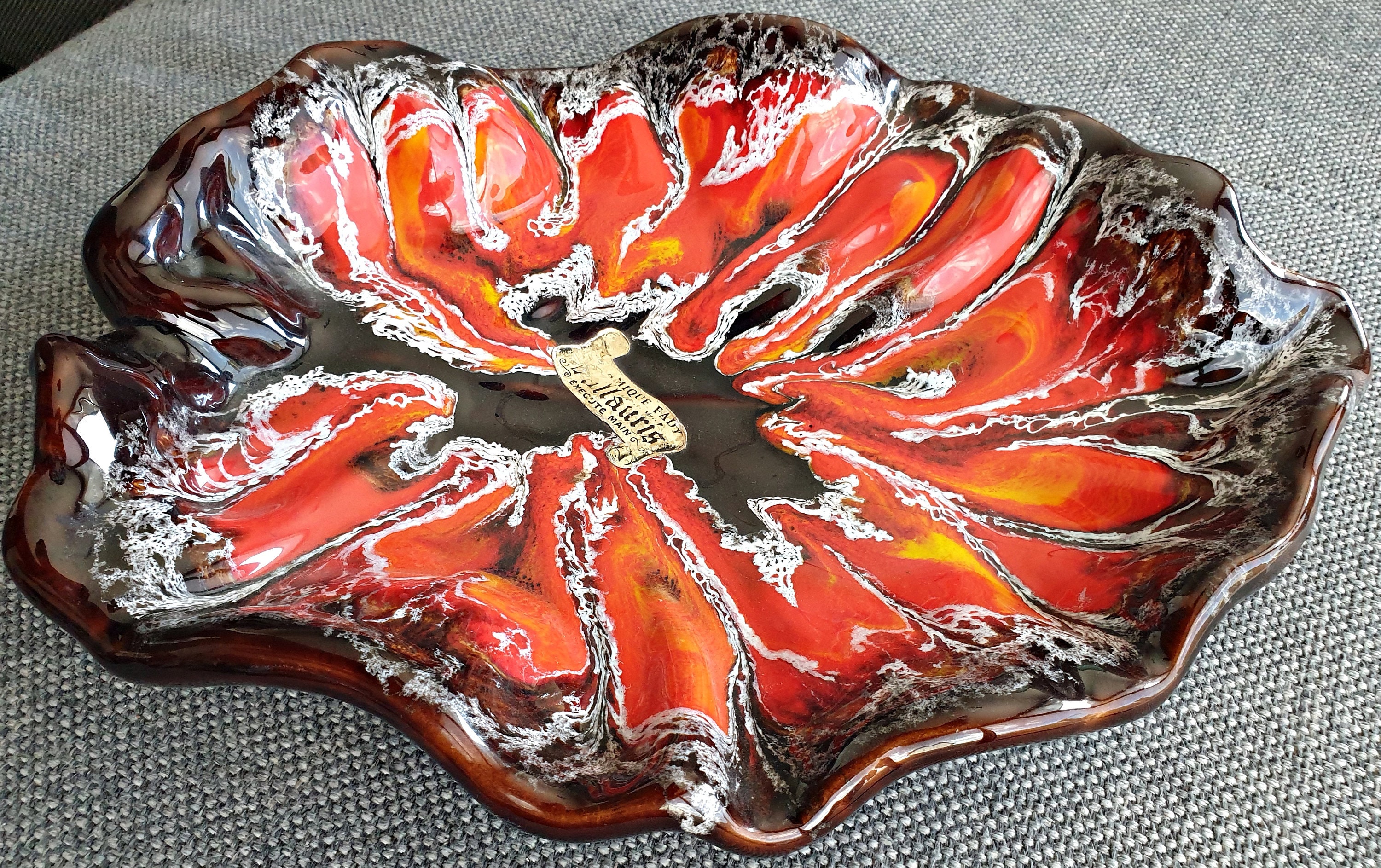 Feuille Bowl by Maison Fady Vallauris Art Nouveau Style - Etsy