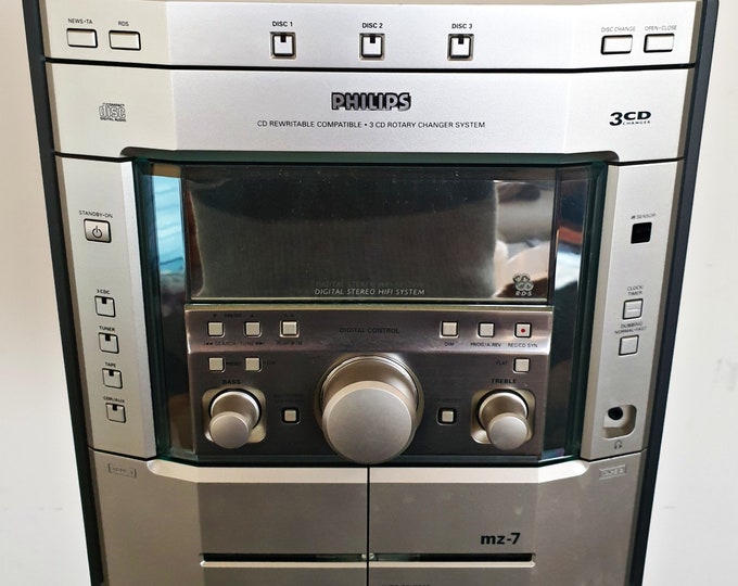 Philips MZ7/22 Mini Hifi System - Wood, Metal, PVC - Netherlands - 1980 ...