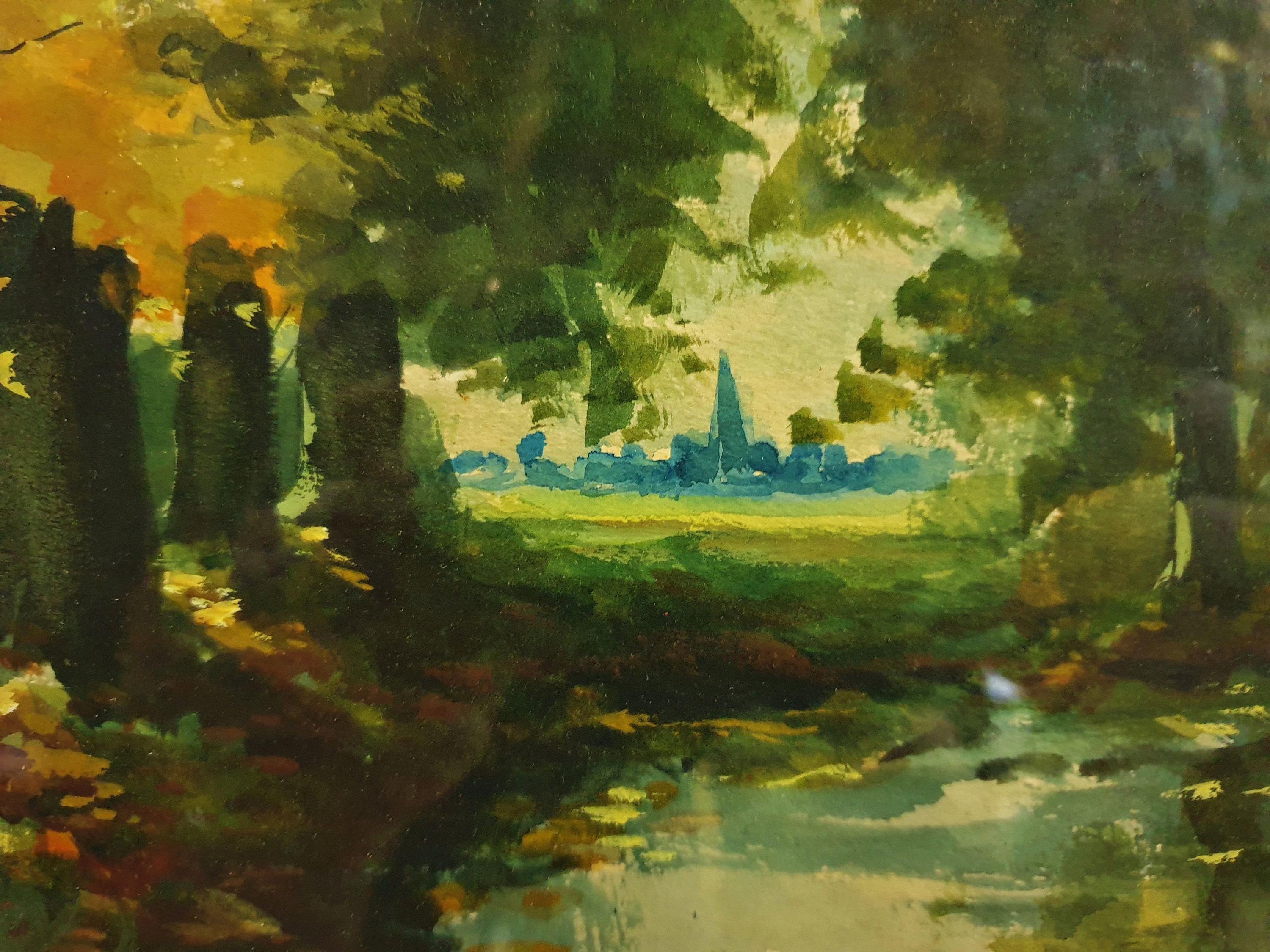 Adriaan Christian Willem Terhell ph. Jacoby: 'watermael' Watercolor on ...