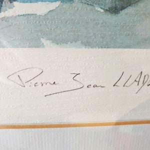 Pierre-jean Llado: 'sophie's Garden' - Signed Art Print - France - 1980 ...