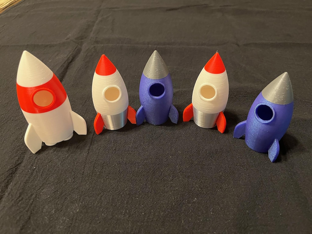 Rocket Ship 3d Print, Rocket Ship, Space, Rocket, Slinky 3d Print ...