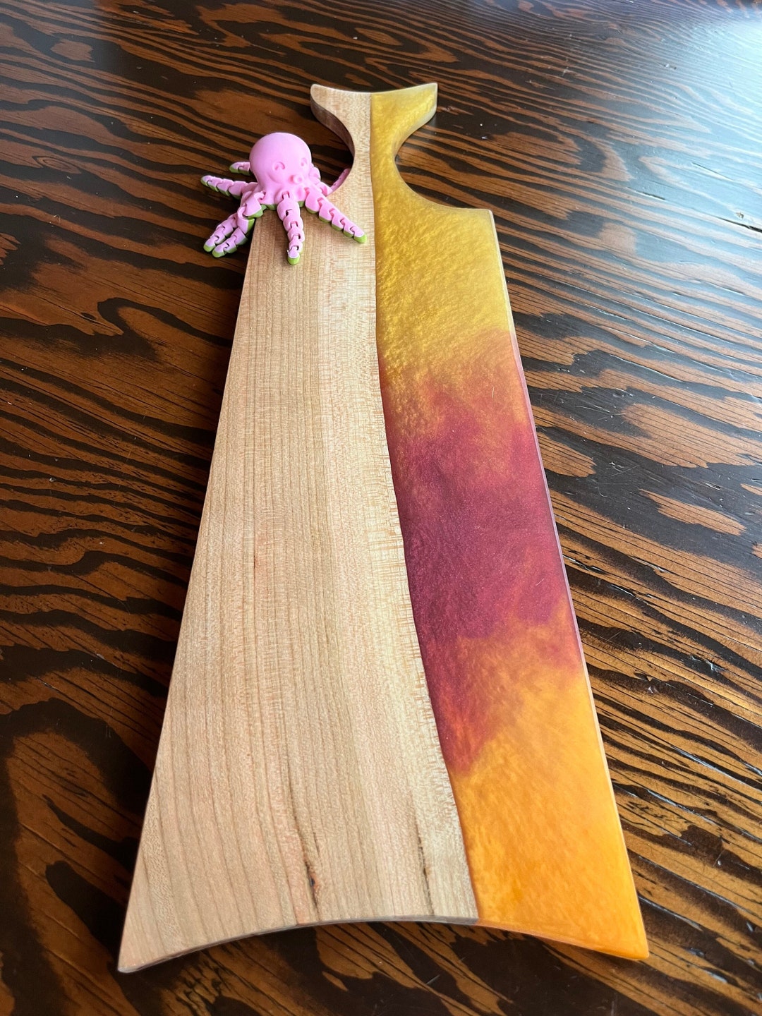 Resin and Wood Fishtail Charcuterie Board Hostess Gift, Mother's Day ...