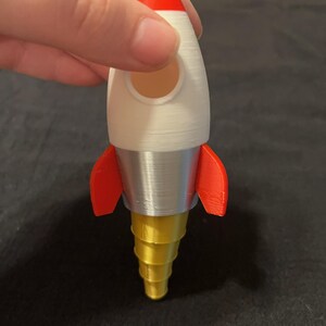 Rocket Ship 3d Print, Rocket Ship, Space, Rocket, Slinky 3d Print ...