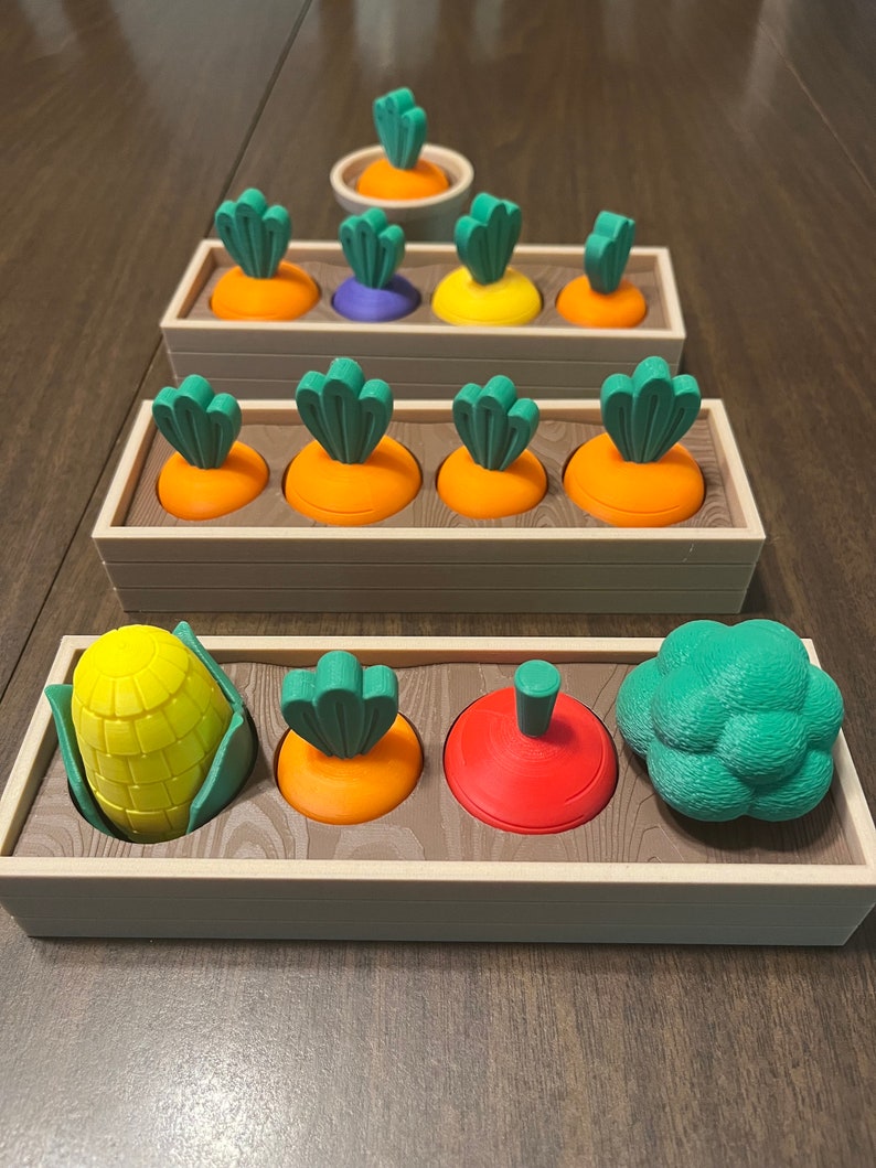3d Printed Fidget Garden, Fidget Vegtables, Fidget Toy, ADHD Toy, Stim ...