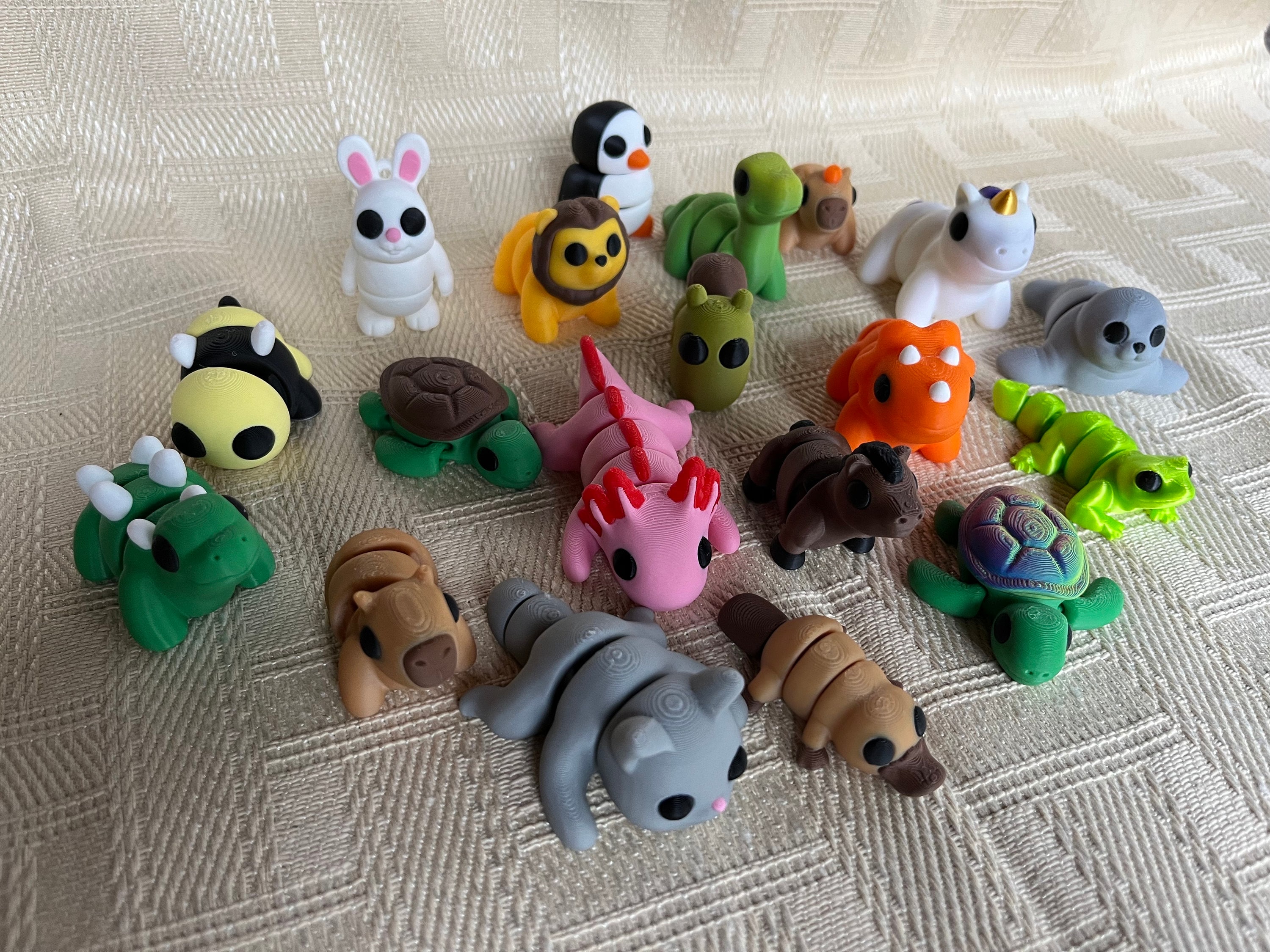 3d Printed Articulated Animal, 3D Printed Flexi Baby Animal, Fidget Toy ...