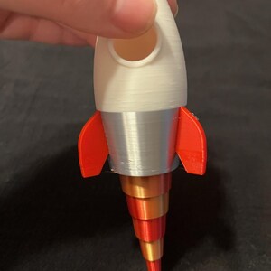 Rocket Ship 3d Print, Rocket Ship, Space, Rocket, Slinky 3d Print ...