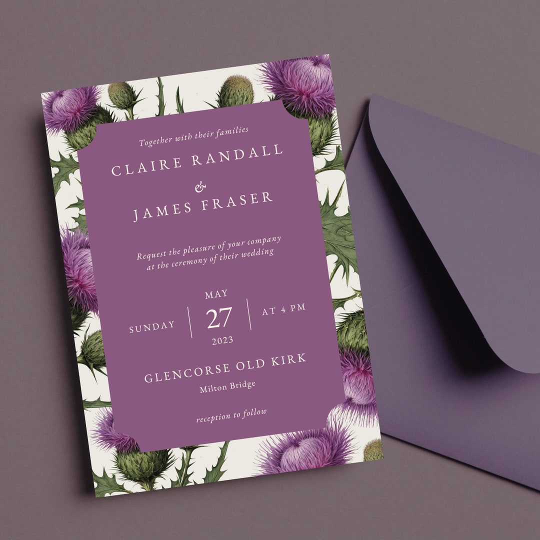 Claire Invitation Templates (set of 2) - Etsy