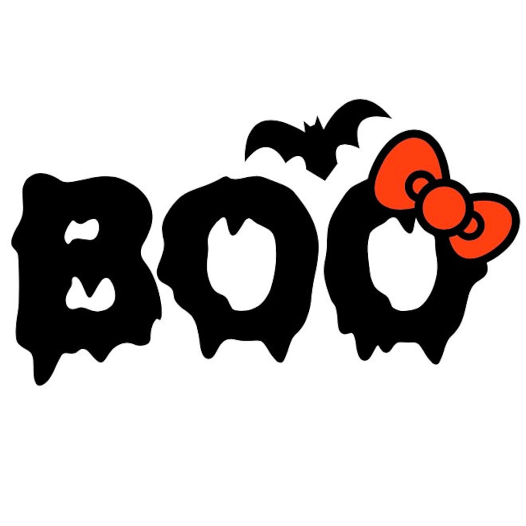 Halloween Hello-kitty Boo SVG PNG JPG for Cricut (Instant Download ...
